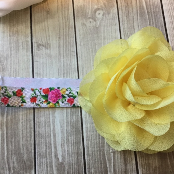Accessories | Girls Headband Bundle Yellow White Polka Dot | Poshmark